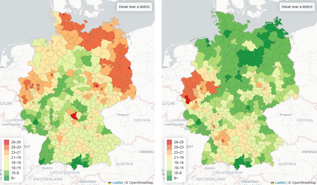 Air pollution levels during Covid-19 lockdowns